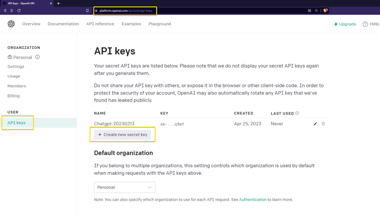 OpenAI API Key